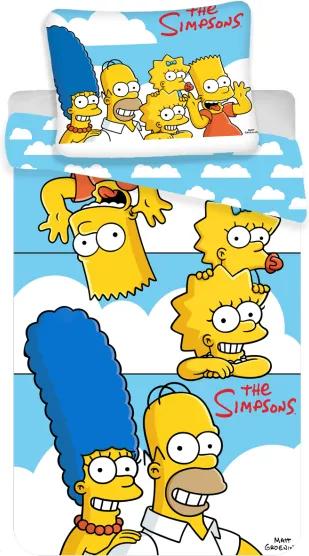 Jerry Fabrics bavlna povlečení Simpsons Family Clouds 140x200 70x90
