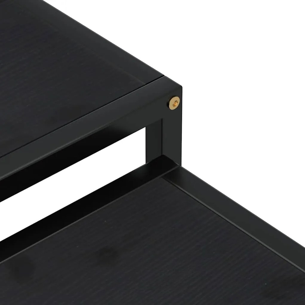 Čajové stolky 2 ks MDF černé 331658