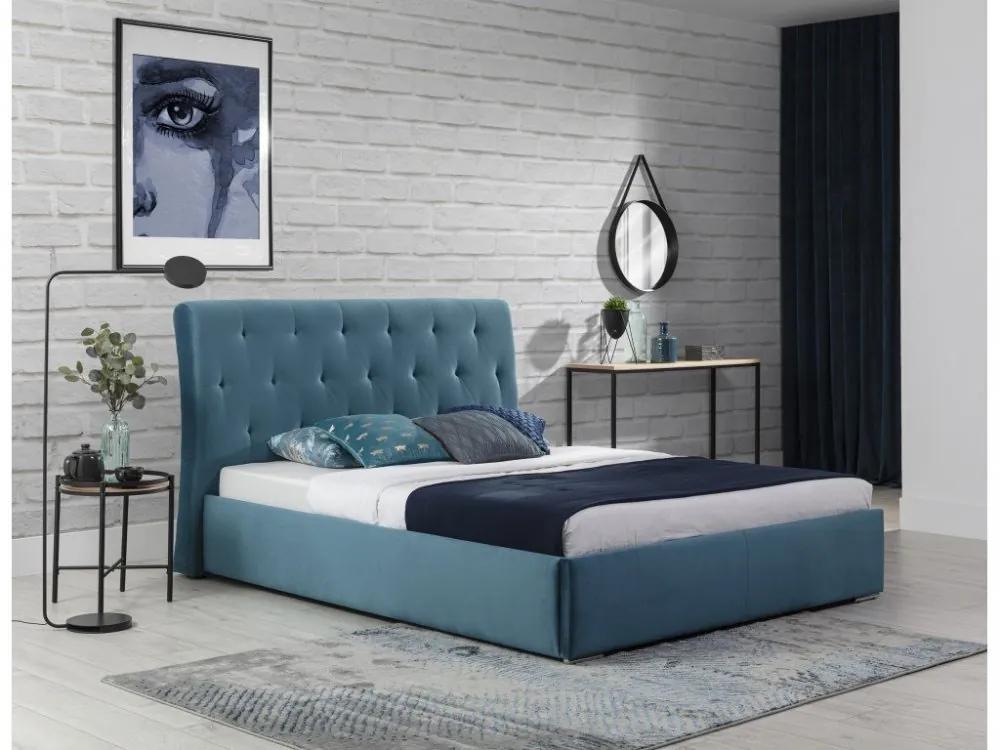 Moderní čalouněná postel BOGOTA 160x200 cm Ton 3