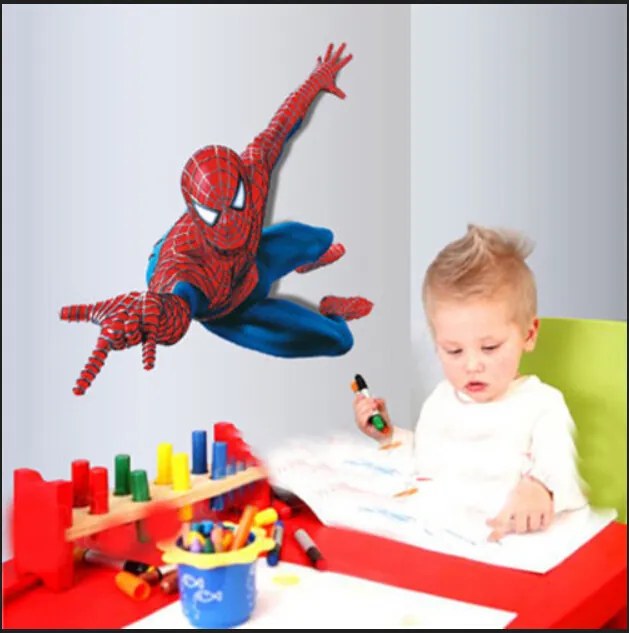 Živá Zeď Samolepka na zeď Spiderman na zdi