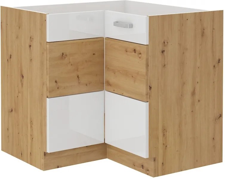 Kuchyňská skříňka Artisan 90x90 DN 2F BB Barva dvířek bílá lesk