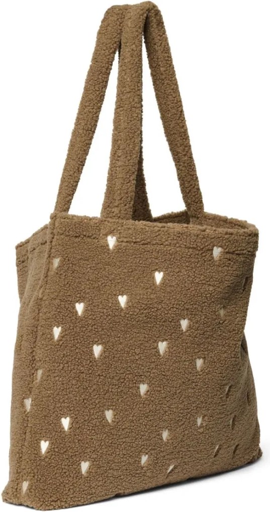 Studio Noos Teddy Hearts Mom Bag Brown Hearts
