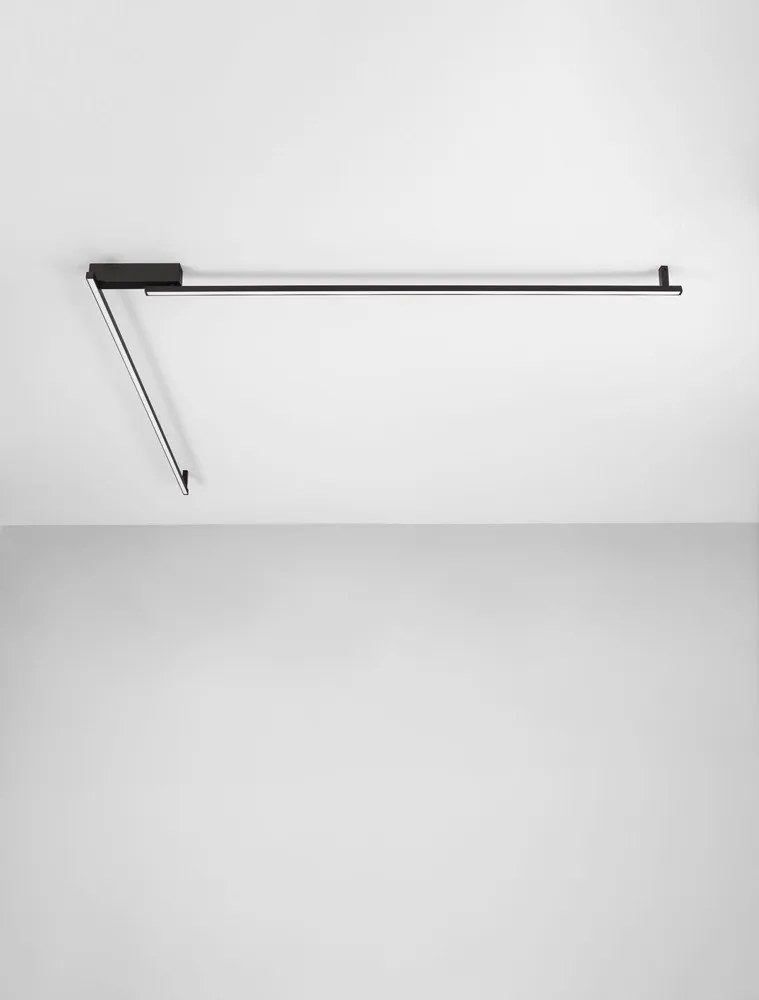 Matně černé hliníkové LED stmívatelné stropní svítidlo 4x309 cm Briana – Nova Luce
