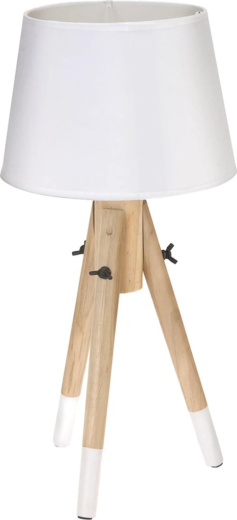 Stolní lampička, dřevěná, stojací