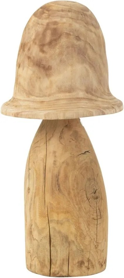 Přírodní dřevěná dekorace houba Mushroom XL - Ø 35*70 cm
