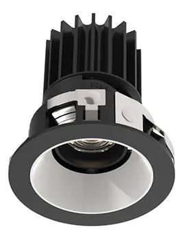 Vestavné nastavitelné svítidlo Sense Round Black Průměr: 55 mm, Teplota chromatičnosti / Stmívání: 3000 Kelvinů / Stmívatelné DALI, Úhel reflektoru:…