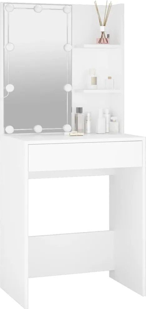 vidaXL Toaletní stolek s LED 60 x 40 x 140 cm [808832] Barva: Betonová šedá