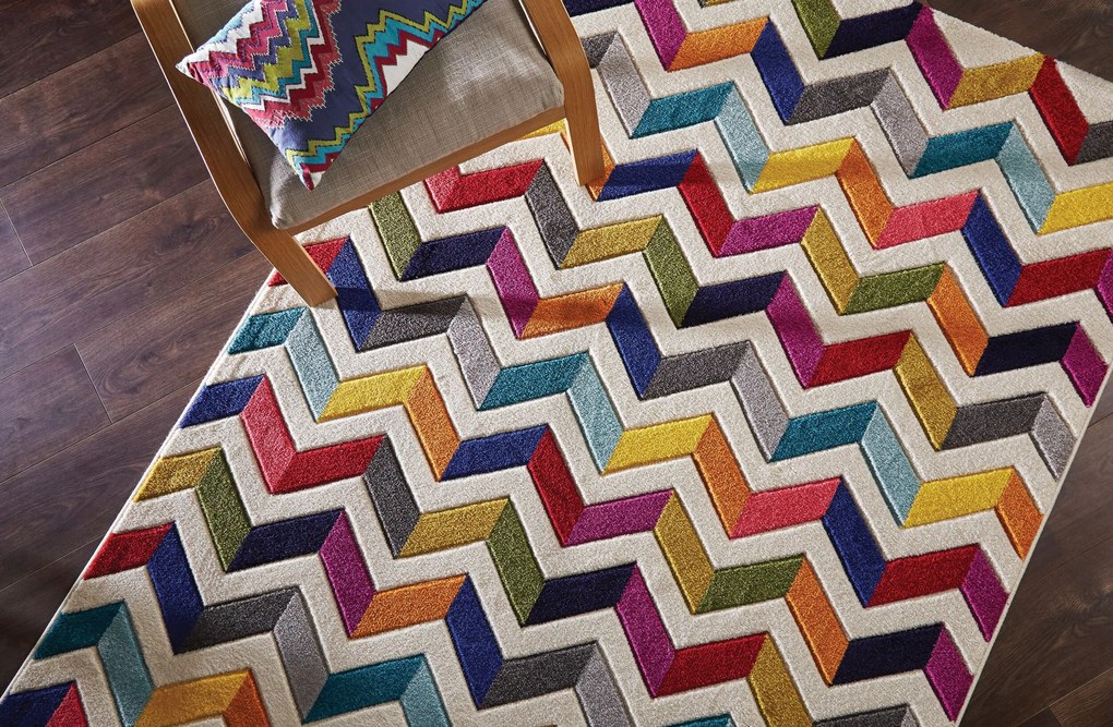 Flair Rugs, Kusový koberec Spectrum Bolero Multi, 160x230, vícebarevná, ložnice