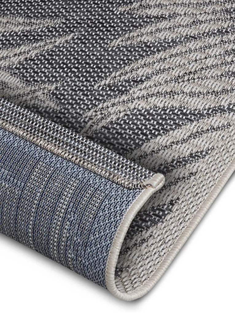 Hanse Home, Kusový koberec Clyde 105907 Paru Grey Cream – na ven i na doma, 115x170, šedá, chodba / předsíň