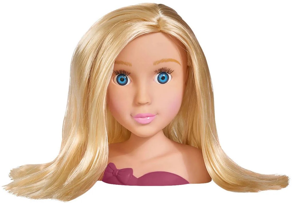 SIMBA Česací hlava blondýnka kadeřnický set malá kadeřnice s doplňky s5560145