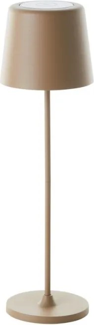 Brilliant G90939/18 Venkovní AKU stolní lampa KAAMI cappuccino USB-C