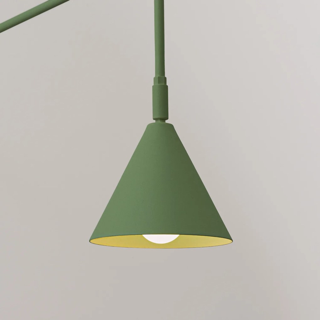 Sollux Lighting Nástěnné svítidlo NOX olivově zelené