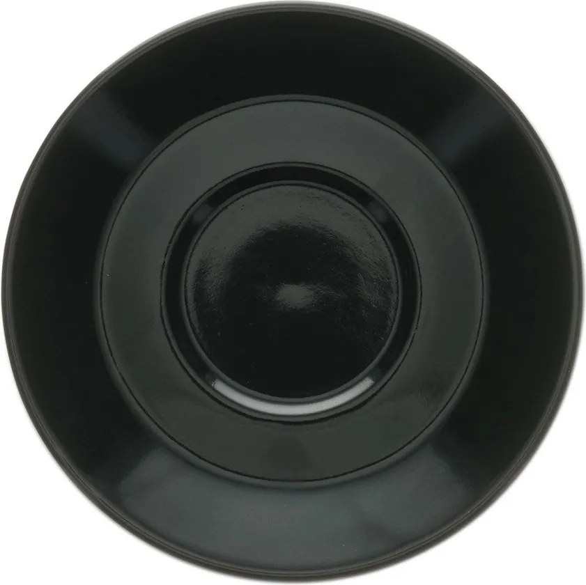 Černý porcelánový podšálek ø 16,5 cm Barista – BonBistro