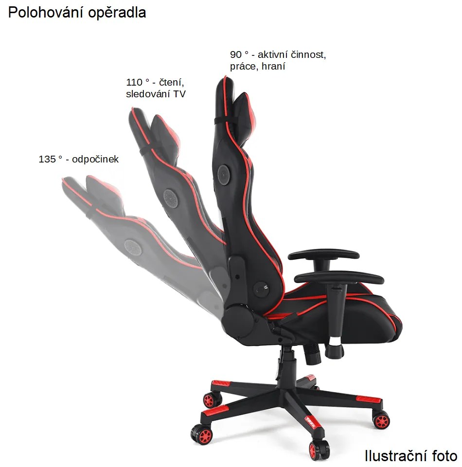 Kondela Kancelářské křeslo, ekokůže černá, ARNAUD 2 NEW
