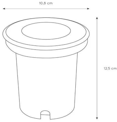 Lucide 11801/01/30- Venkovní zápustné svítidlo BILTIN 1xGU10/35W/230V IP67 černá