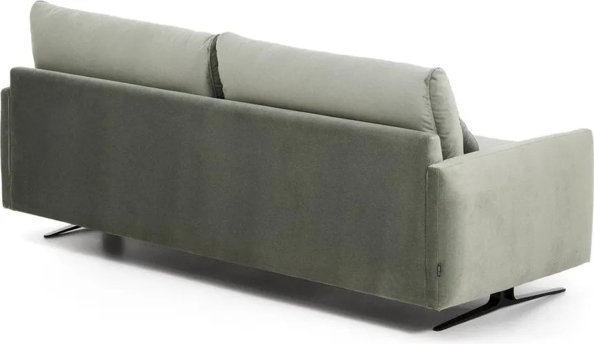 Zelená sametová pohovka 210 cm Veliro – Kave Home