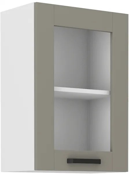 Kuchyňská skříňka LUNA 40 GS-72 1F korpus: bílá, barva dvířek: světle šedá CLAY