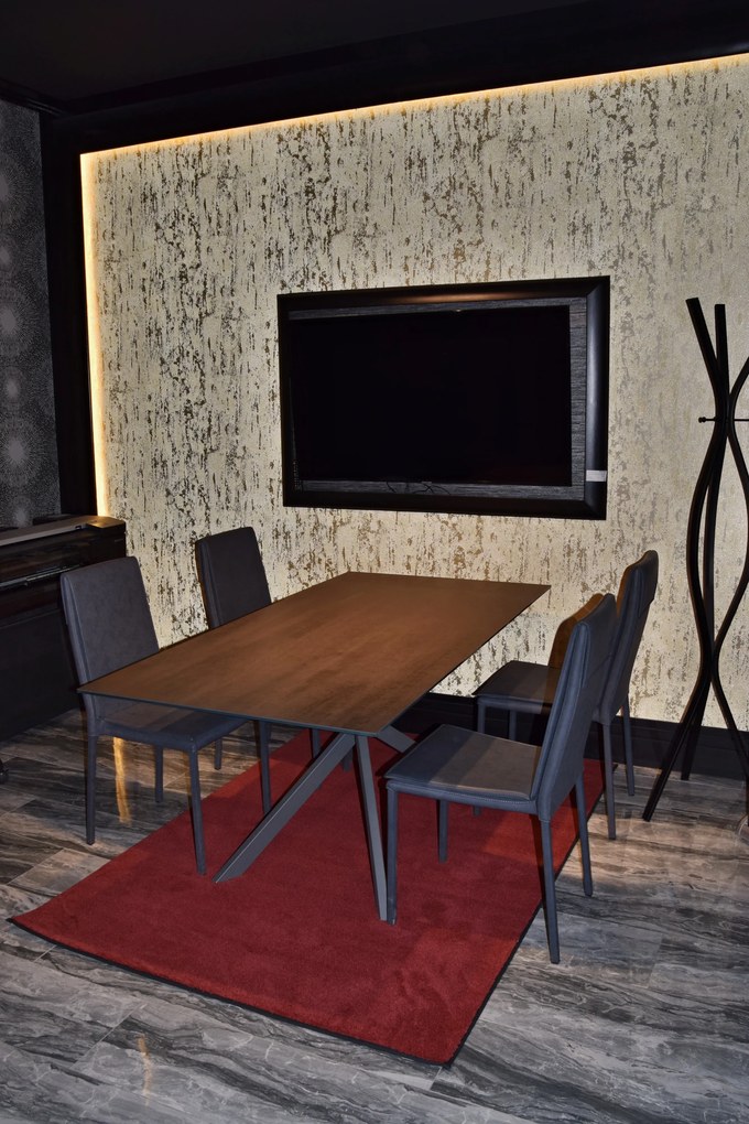 Lano, Kusový koberec Supersoft s bordurou 110 červený, 140x200, červená, ložnice
