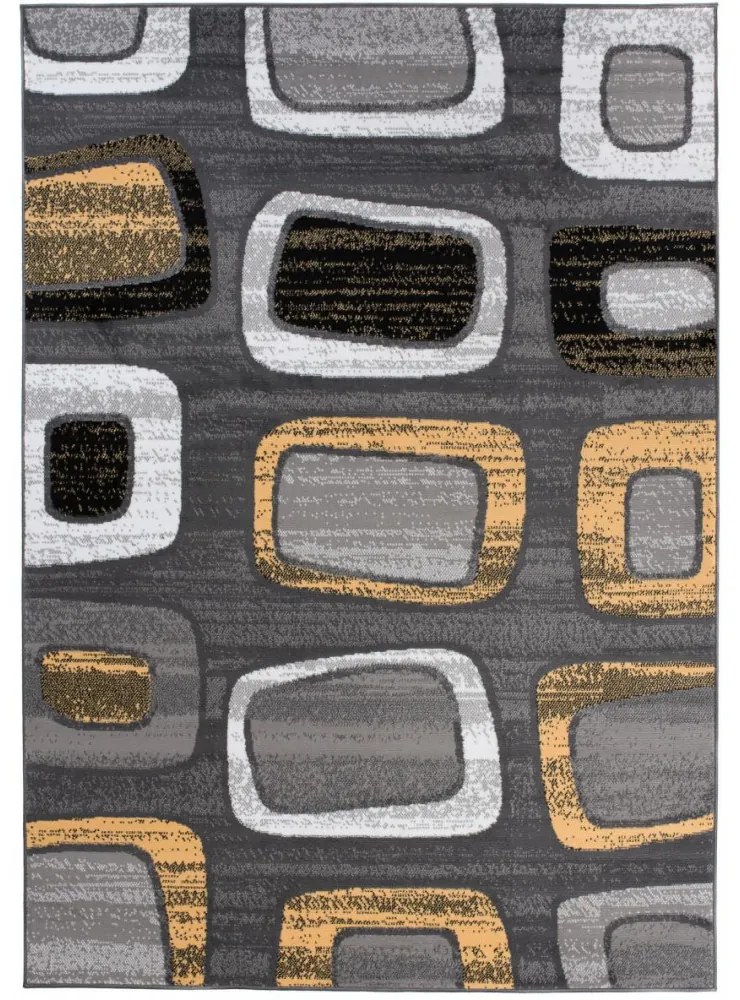 Kusový koberec PP Candy šedožlutý 180x250cm