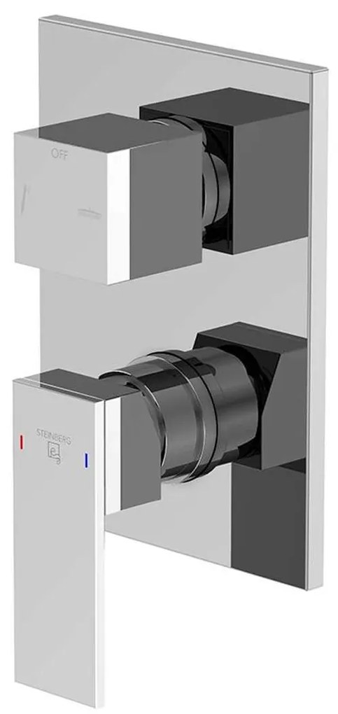Steinberg 160 - Baterie pod omítku, pro 2 spotřebiče, chrom 160 2222