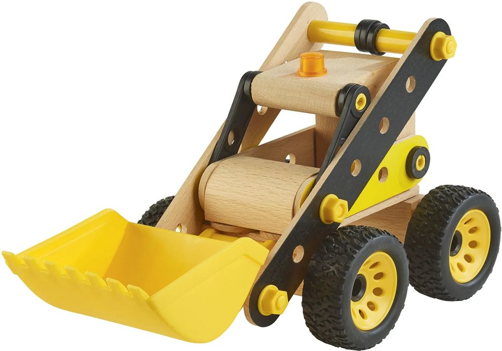 PLAYTIVE®JUNIOR Dřevěná stavebnice (bagr), Provedení: bagr - 4032611266601