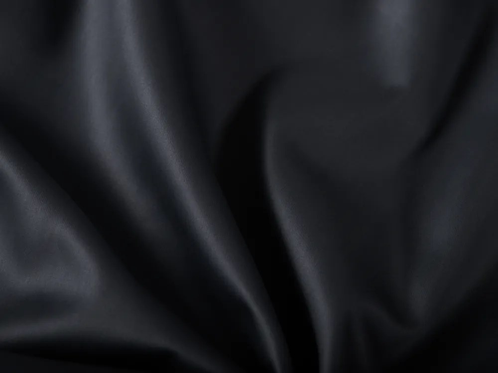 Biante Obdélníkový bavlněný saténový ubrus ST-006 Černý 140x180 cm
