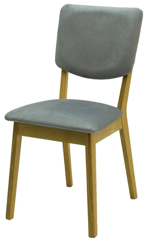 Bradop Židle čalouněná GISELA dubová Z221 | Látka: 130 - Monolith-130,Provedení: P - Přírodní