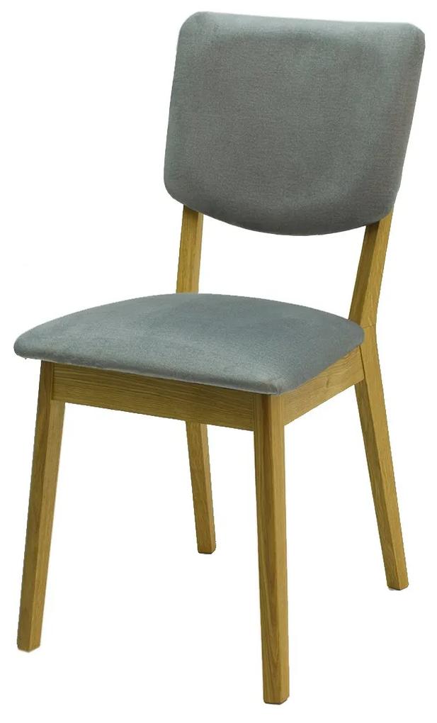Bradop Židle čalouněná GISELA dubová Z221 | Látka: 135 - Monolith-135,Provedení: L - Olše