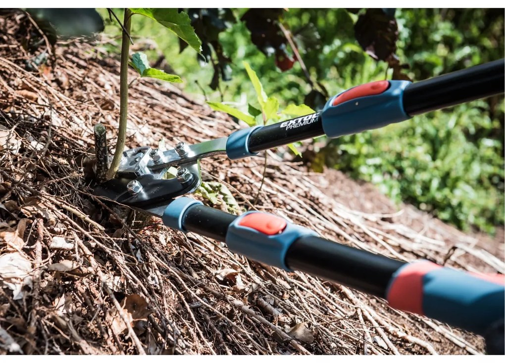 Nůžky na větve teleskopické převodové kovadlinkové, 670-940mm, HCS