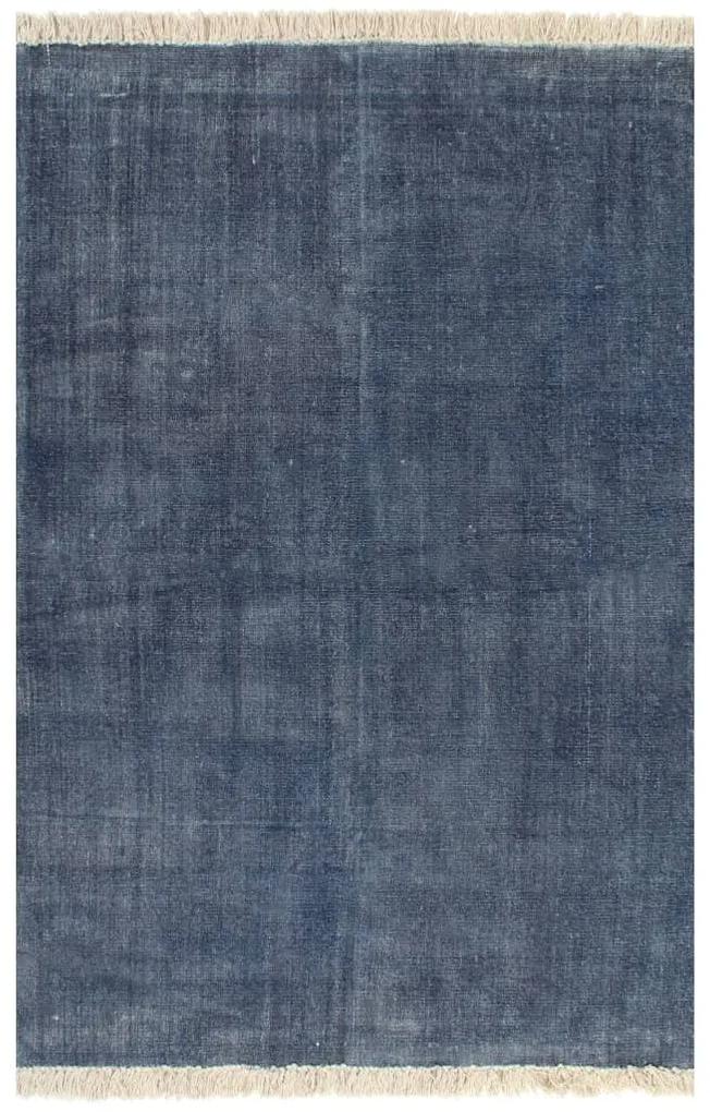 Koberec bavlněný - modrý | 160x230 cm