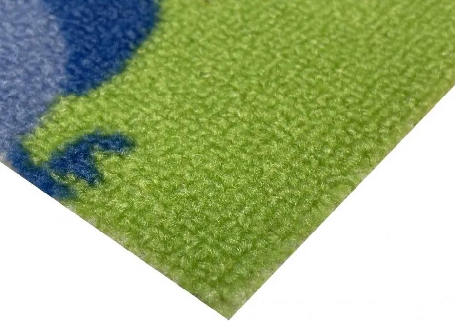 Vopi Dětský koberec Sovička 5261 zelená 120 x 170 cm