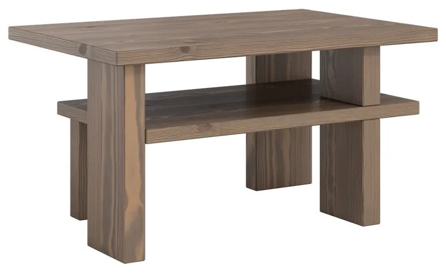 Hnědý konferenční stolek z borovicového dřeva 45x68 cm Japan – Karup Design