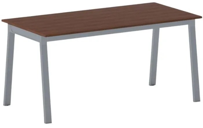 B2B Partner Kancelářský pracovní stůl PRIMO BASIC, šedostříbrná podnož, 1600 x 800 mm, třešeň