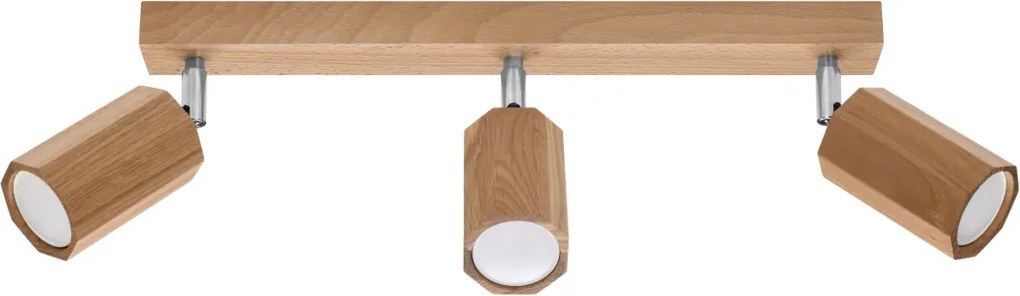 Sollux Lighting Stropní svítidlo ZEKE 3 dub