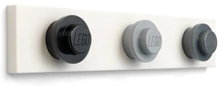 Nástěnný věšák v černé, šedé, tmavě šedé barvě LEGO®, 35 x 6,8 cm