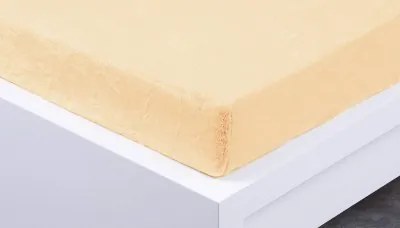 XPOSE ® Prostěradlo mikroplyš Exclusive dvoulůžko - vanilková 200x220 cm