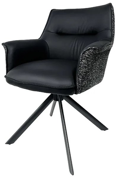 Designová otočná židle Kahikilani černá