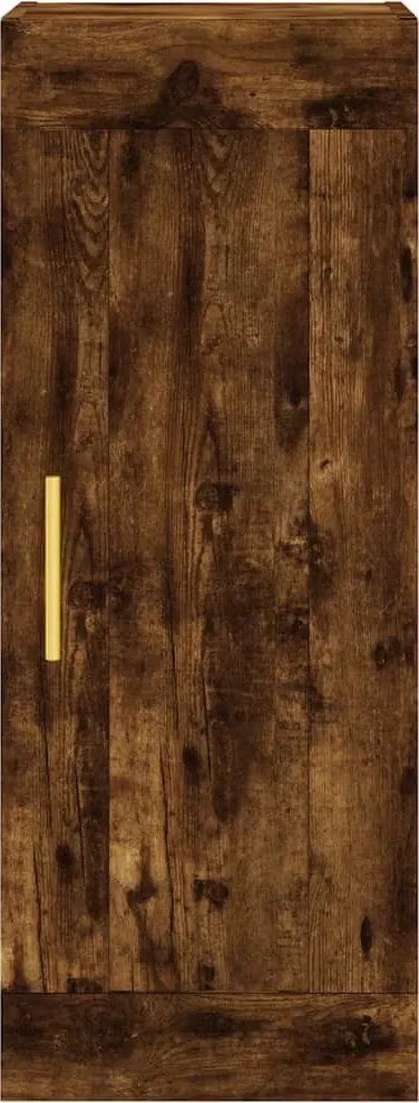 vidaXL Nástěnná skříňka 34,5 x 34 x 90 cm kompozitní dřevo [830489] Barva: Černá