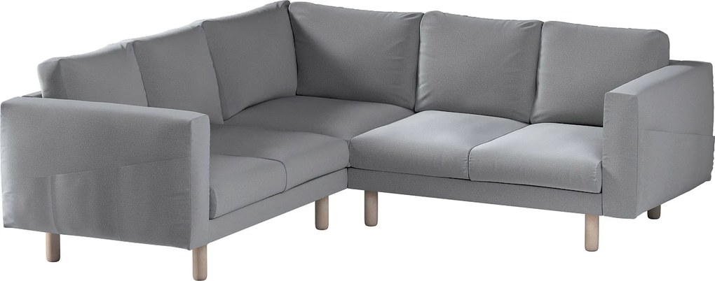 Potah na pohovku IKEA Norsborg rohová 4-místná barva šedá látka sametová