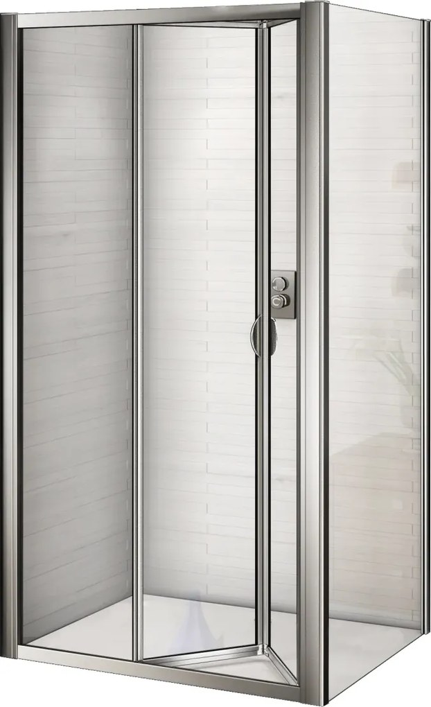 WRITE COMBI 90x80 Sprchový kout se zalamovacími dveřmi
