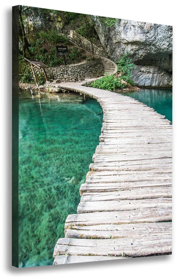Wallmuralia Foto obraz na plátně Plitvická jezera 70x100 cm