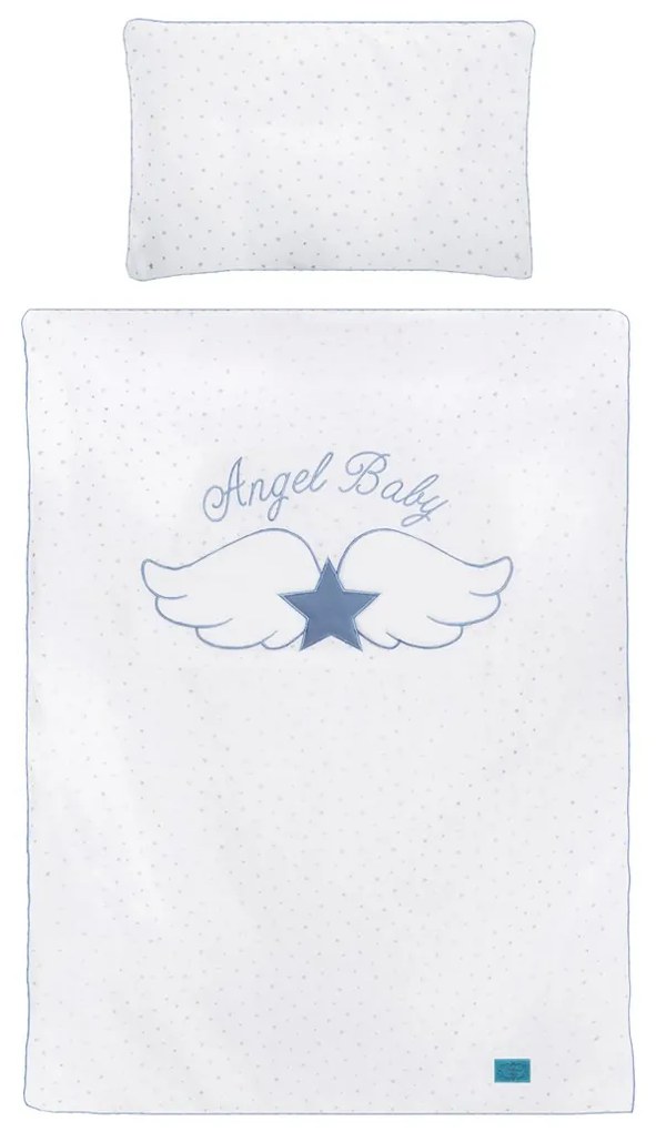 6-dílné ložní povlečení Belisima Angel Baby 100/135 modré