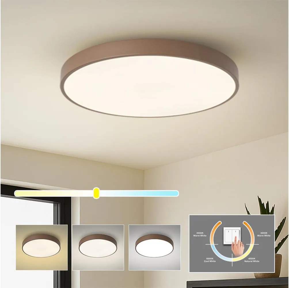 Brilagi - LED Stropní svítidlo POOL LED/60W/230V 3000/4000/6000K 60 cm hnědá