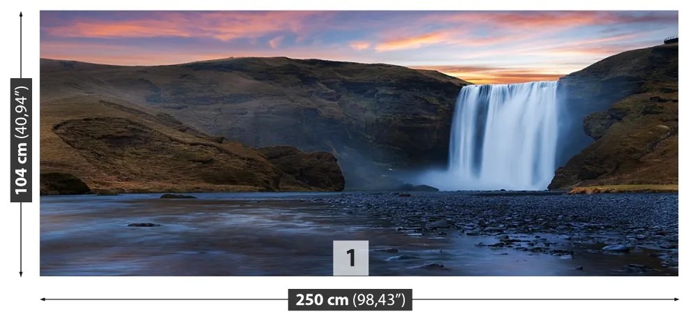 Fototapeta Vodopád Skogafoss 104x70