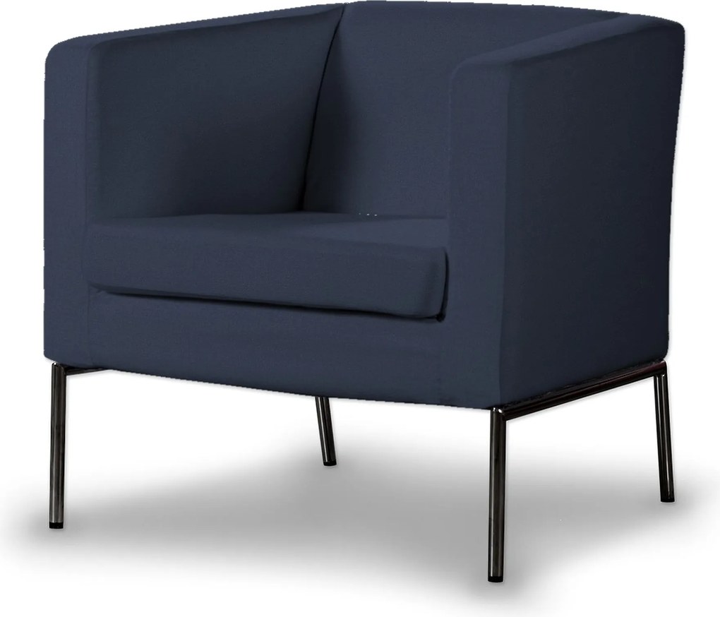 Potah na křeslo IKEA Klappsta barva tmavě modrá látka sametová