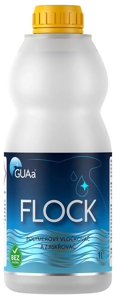 GUAa FLOCK 1L - Vločkovač a zjiskřovač pro bezchybnou bazénovou vodu