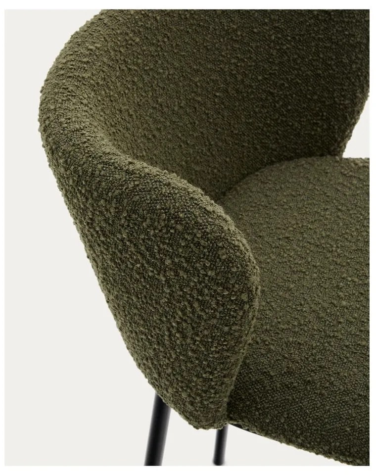 Zelená barová židle (výška sedáku 65 cm) Ciselia – Kave Home