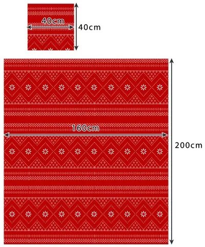 Přikrývka 1,6x2m + 2x povlak na polštář Ruhhy 22594