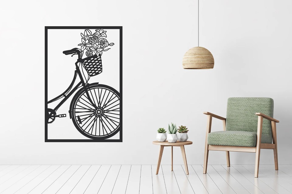 Lepy.cz Samolepka na zeď Kolo - Rostliny Velikost (šířka x výška): 40x60cm, Barevná varianta: Světle červená