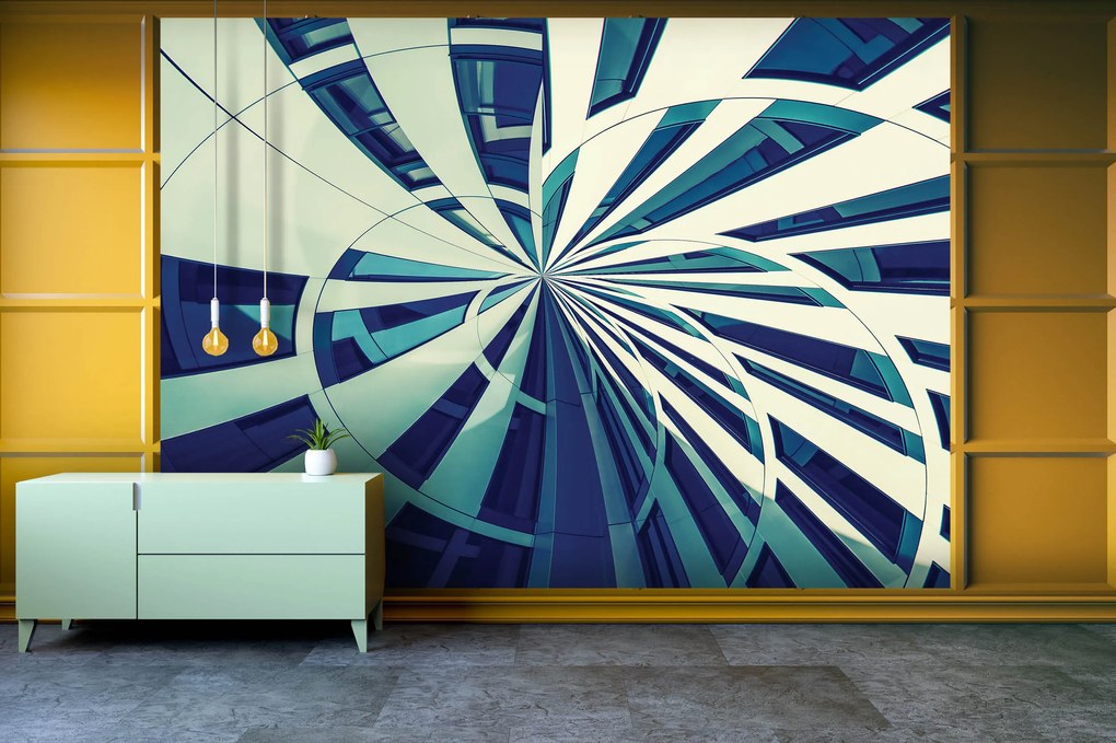 Malvis ® Tapeta Abstraktní fasádní linie Vel. (šířka x výška): 288 x 200 cm
